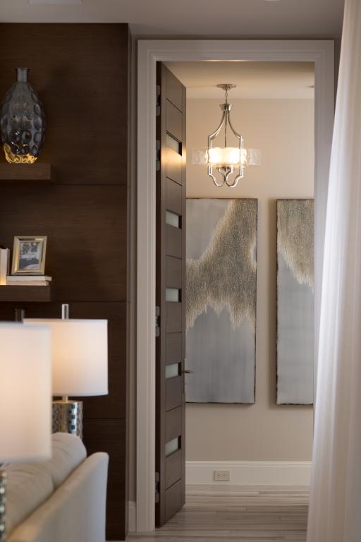 TM13340 | Modern 12 Horizontal Panel 5 Narrow Lite Interior Door